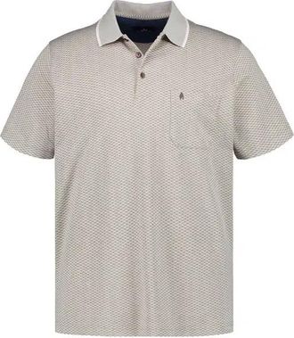 Ragman Herren Polo-Shirt beige Baumwoll-Jersey