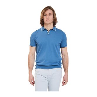 Gran Sasso Tennis Polo Shirt - - Tops - Herren - Blau - M
