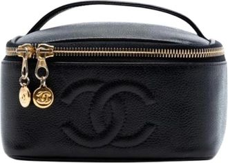 Chanel Sac Vanity Pre-owned - Femme - Pre-owned - Noir - Taille: ONE Size