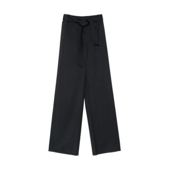 Max Mara Femme, Pantalons, Bleu, Taille: 34 FR Pantalon large