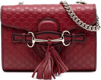 Gucci Hobo Bags - Mini Microguccissima Emily Crossbody - Gr. unisize - in Rot - f&uuml;r Damen