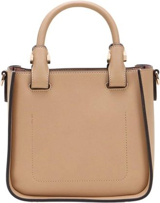 Oltre Femme, Sacs, Beige, Taille: ONE Size Mini sac tonneau avec pochette et bandouli&egrave;re