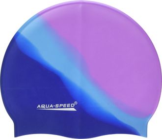 Aqua Speed Men Bunt Silikon-Badekappe, Mehrfarbig, Einheitsgröße