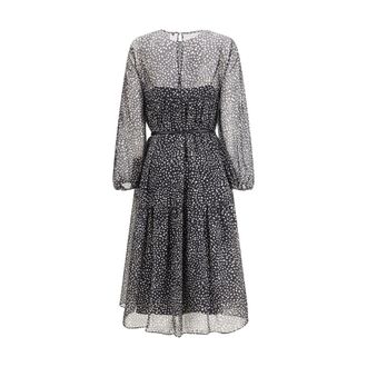 Max Mara Womens Black Silk Casual Dress