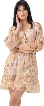 Kocca Femme, Robes, Beige, Taille: 42 FR Robe courte avec manches longues