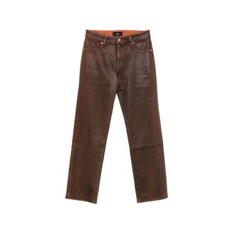 7 For All Mankind Femme, Pantalons, Brun, Taille: W26 Calie Jeans droits