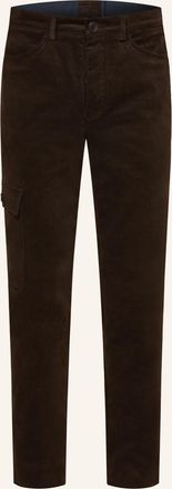 Grasegger Cargohose Turin Slim Fit Aus Samt braun