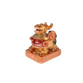 La Chineuse PI XIU TRADITIONNEL FENG Shui - Schutz und Fortune, 7x7x5cm, Goldfarben