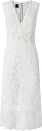Pinko Pinko, Femme, Robes, Blanc, Taille: 38 FR Audrey Midi Dress