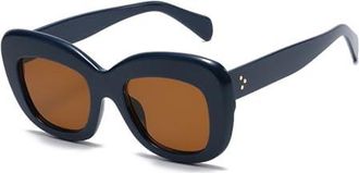 Generic Lunettes de soleil oversize tendance pour homme polaris&eacute;es pour femme(Brown)