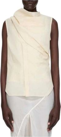 Rick Owens Femme, Blouses et Chemises, Beige, Taille: 38 FR Island Shirt