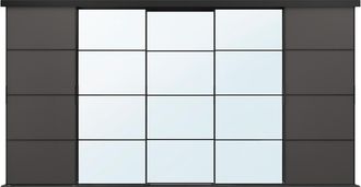 IKEA SKYTTA / MEHAMN/AULI Schiebetür-Kombination