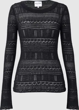 Kujten Pull Semeti Pointelle Noir
