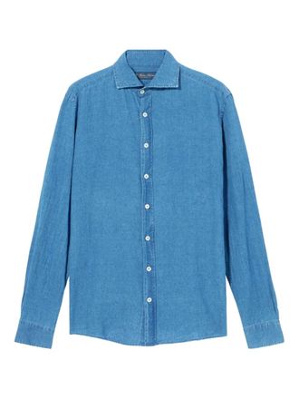 Brooks Brothers chemise boutonn&eacute;e en jean - Bleu