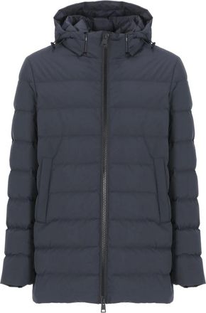 Herno Homme, Manteaux, Bleu, Taille: XL Quilted Down Jacket