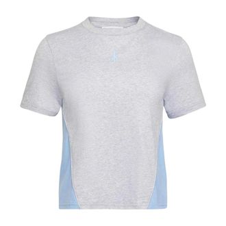 J.W.Anderson Anchor Embroidery Panelled Cropped T-shirt - - Tops - Damen - Grau - XS