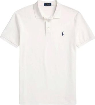 Ralph Lauren Homme, Tops, Blanc, Taille: S Stretch Pique Polo