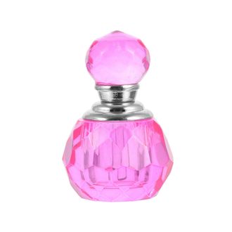 NUOBESTY Toyvian Leere Wiederbef&uuml;llbare Parf&uuml;mflasche aus Kristallklarem Glas Dekorativer Flakon In Rosa Praktisches Deko Element f&uuml;r Schreibtisch und Geschenk