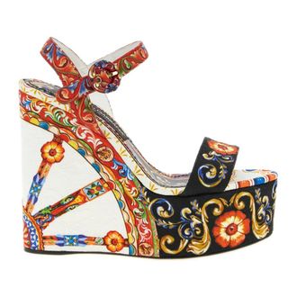 Dolce & Gabbana Femme, Chaussures, Multicolore, Taille: 41 EU Sandales compens&eacute;es Keira