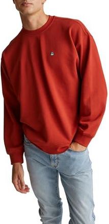 Benetton Maglia G/C M/L 342zu1093 Sweat sans Capuche, Rouge, L Homme