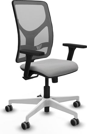 Piqueras y Crespo B&uuml;rostuhl, grau, mit 3D-Armlehnen, h&ouml;henverstellbare Lendenwirbelst&uuml;tze, ausgestattet mit 3 Positionen und Schneideschaum, mit Rollen von 65 mm, Parke