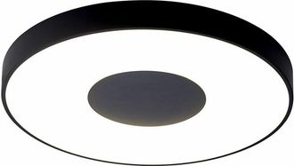 Mantra Mantra - Plafonnier design, Grande lampe de plafond Coin led Noir en Plastique