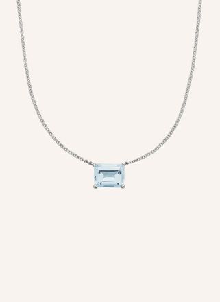 VEYNOU Veynou Halskette Sora Aus 14 Karat Wei&szlig;gold Und 2,00ct. Aquamarin silber