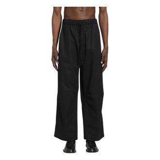 Simone Rocha Hosen mit Gummizug und Falten am Knie W/ Daisy - - Trousers - Herren - Schwarzk - L