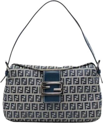 Fendi Sac Bandouli&egrave;re Baguette Pre-owned - Femme - Pre-owned - Bleu - Taille: ONE Size