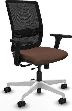 Piqueras y Crespo Haches B&uuml;rostuhl, verstellbar, mit 3D-Armlehnen, ausgestattet mit Syncro/Traslack und injiziertem Schaumstoff, mit Rollen von 65 mm, Nylon, Schwarz/Du