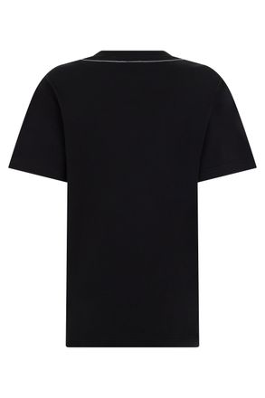 Dolce & Gabbana Mens T-Shirt Short Sleeve Black Cotton T-Shirts And Polos