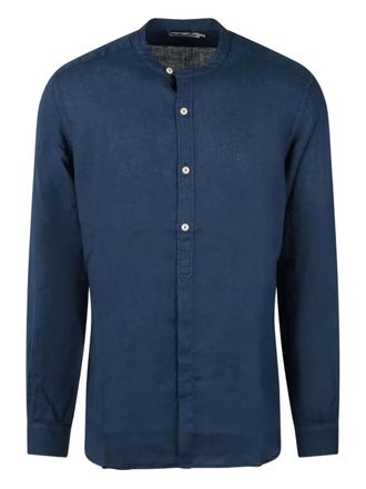 MC2 Saint Barth chemise en lin &agrave; manches longues - Bleu