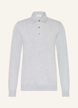 Profuomo Profuomo Strick-Poloshirt grau