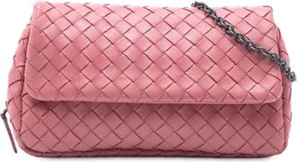 Bottega Veneta Hobo Bags - Mini Nappa Intrecciato Expandable Chain Crossbody - Gr. unisize - in Gold - f&uuml;r Damen