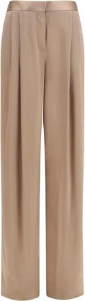Tom Ford Pantalon droit en soie - Femme - Pantalons - Beige - Taille: 36 FR