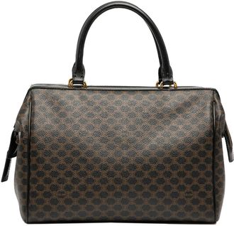 Celine Crossbody Bags - Macadam Coated Canvas Handbag - Gr. unisize - in Braun - f&uuml;r Damen