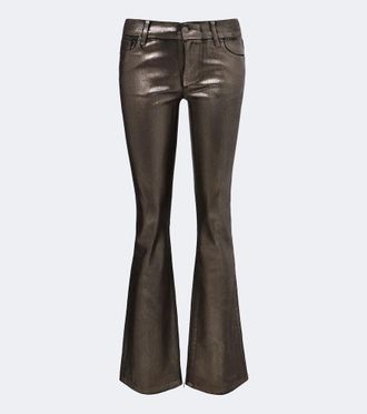 Frame Denim Beschichtete Flared Jeans Rodeo