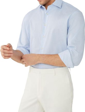 Hackett Herren Fashioned Clr Ls Hemd, Blau (Blau), 17