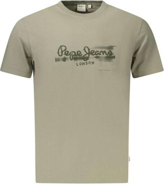 Pepe Jeans London Homme, Tops, Vert, Taille: S Cotton Crew Neck T-Shirt