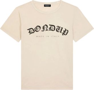 Dondup Homme, Tops, Beige, Taille: XL T-shirt col rond coupe classique