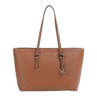 Michael Kors Quinn Large Pebbled Leather Tote - - Bags - Damen - Braun - ONE SIZE