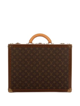 Louis Vuitton valise &agrave; logo imprim&eacute; - Marron