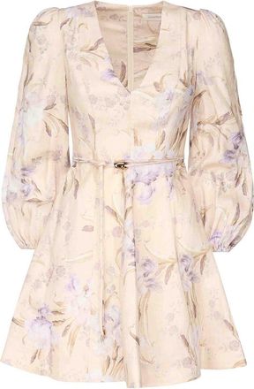 Zimmermann Knielanges Kleid - Beige