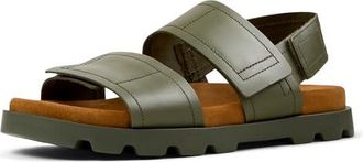 Camper Homme Brutus K100777 Sandales à 2 Bretelles, Vert Moyen 012, 44 EU