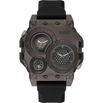 Guess Chronograph Kompass Uhr - - Accessories - Herren - Schwarzk - ONE SIZE