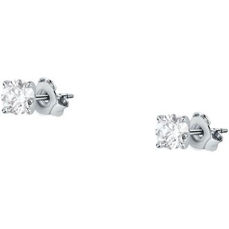 Cleor Boucles doreilles en or 750/1000 et diamant synth&eacute;tique