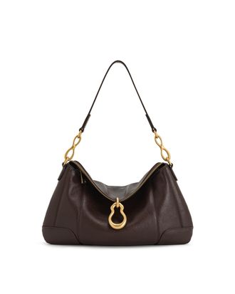 JW PEI Jayla Metallanh&auml;nger-verzierte Schultertasche Damen - Dunkelbraun