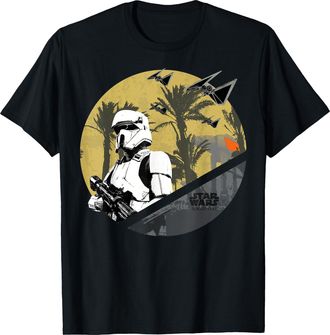 Star Wars T-Shirt mit Star Wars Rogue One Scarif Trooper AT-Logo T-Shirt
