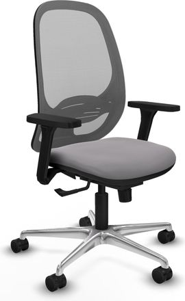 Piqueras y Crespo Cylinanco Studiostuhl mit 3D-Armlehnen, h&ouml;henverstellbare Lendenwirbelst&uuml;tze, ausgestattet mit 3 Positionen und Schneideschaum, mit Rollen von 65 mm, 