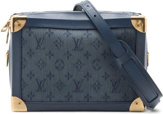 Louis Vuitton 2021-2025 Monogram Denim Soft Trunk crossbody bag - Blau